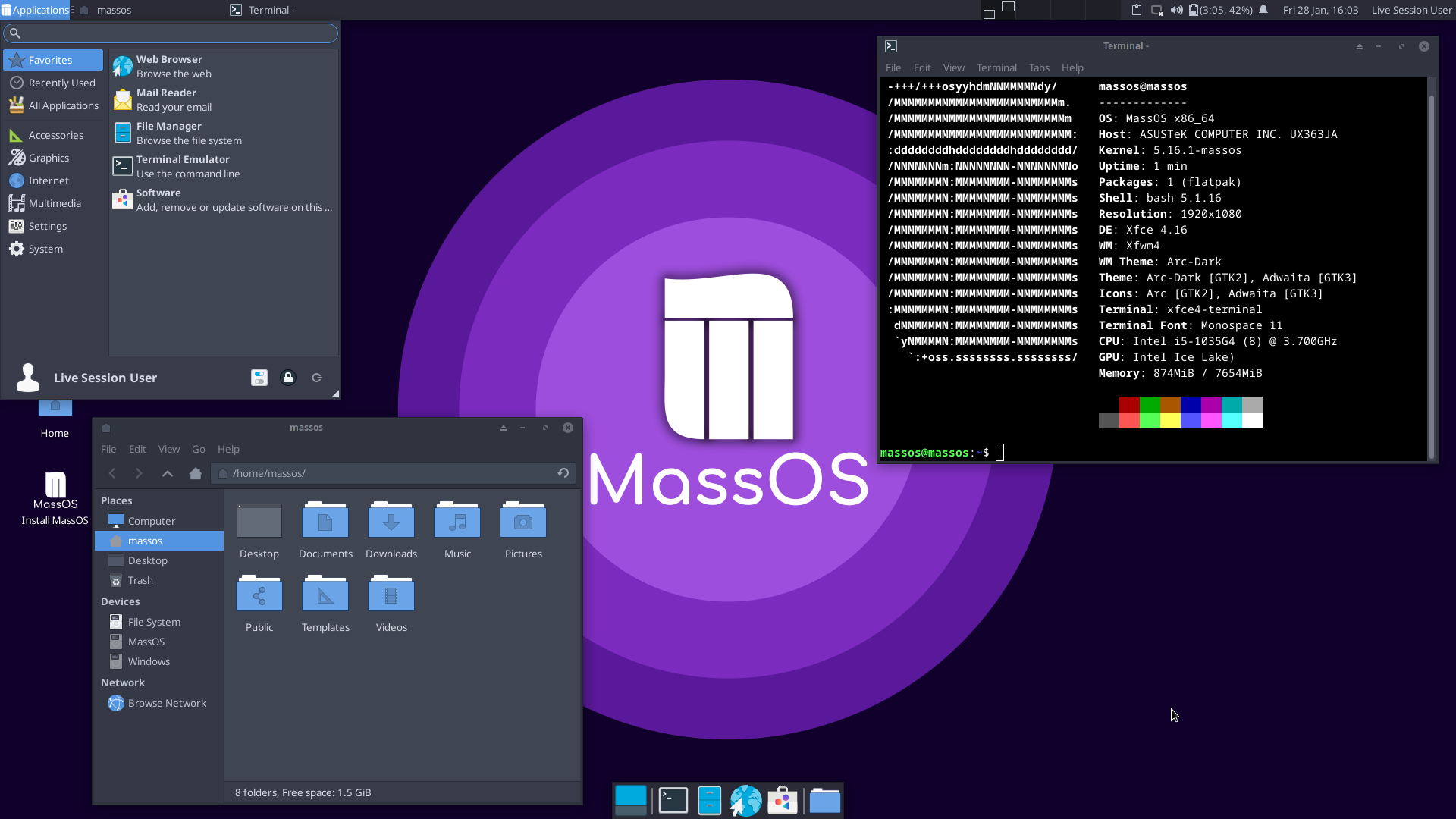 MassOS GNU/Linux